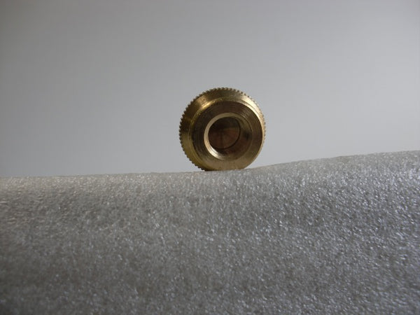 Unfinished Knurled Brass Cap tapped 1/8 IPS – My Lamp Parts