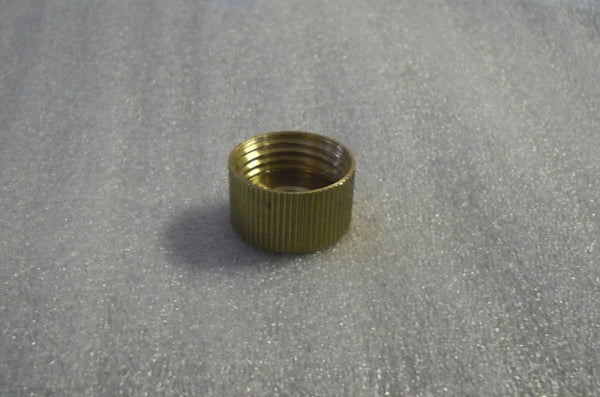 Brass Gas Cap - 1/2" F x 1/8" F - Open – My Lamp Parts