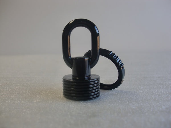 Black Screw Collar Loop with a Wireway – My Lamp Parts
