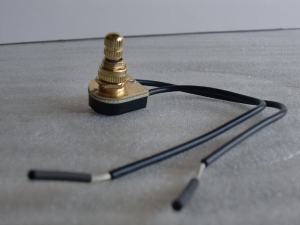 Brass Turn Knob Switch - 3/8" shank – My Lamp Parts