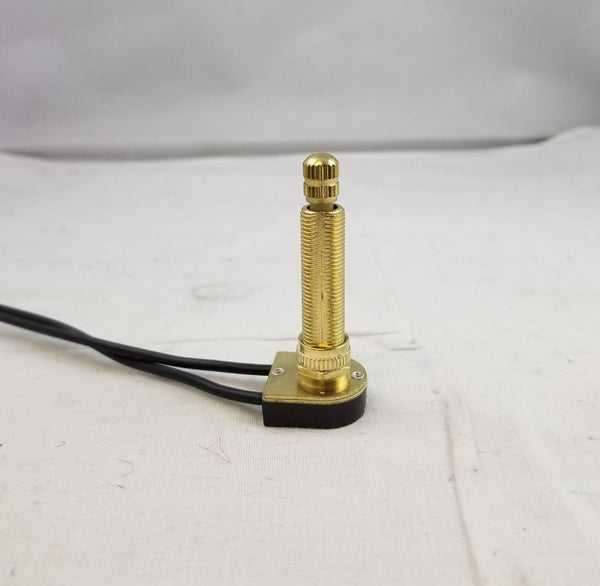 Brass Turn Knob Switch with 1-1/2" Shank – My Lamp Parts