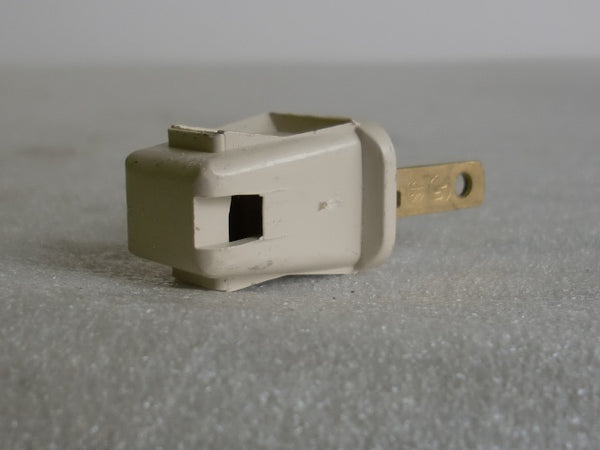 Ivory Polarized Easy to Assemble Leviton Plug – My Lamp Parts