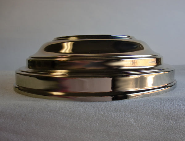 Polished & Lacquered Round Lamp Base - Brass Plated – My Lamp Parts