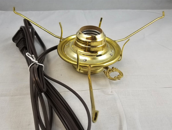 Wired Oil Lamp Adapter w/ Size #2 & Tripod size 10" for a 3" Chimney ...