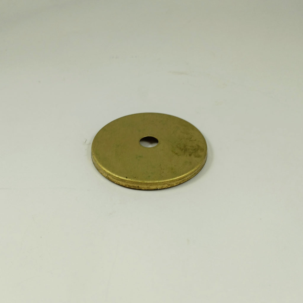 3" Round Flat Brass Plates - Unfinished Brass - Check Plate – My Lamp Parts
