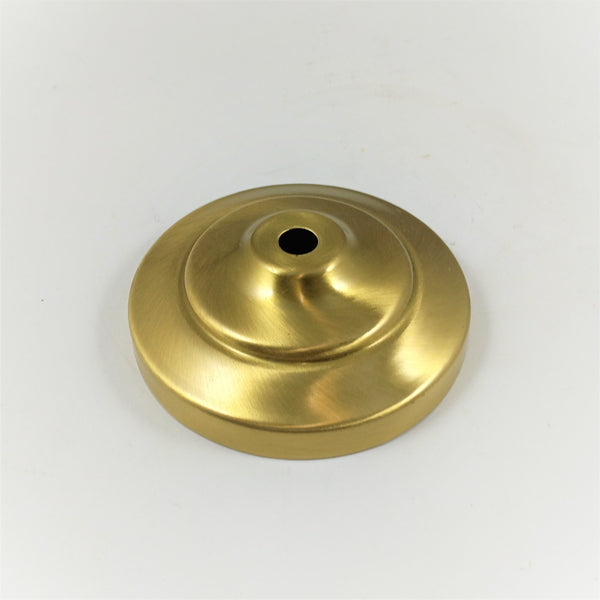 2-1/2" Brushed & Lacquered Brass Deep Vase Cap with 1/2" Edge – My Lamp ...
