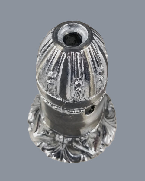 7" Unfinished White Metal Ornate Torchiere Holder – My Lamp Parts